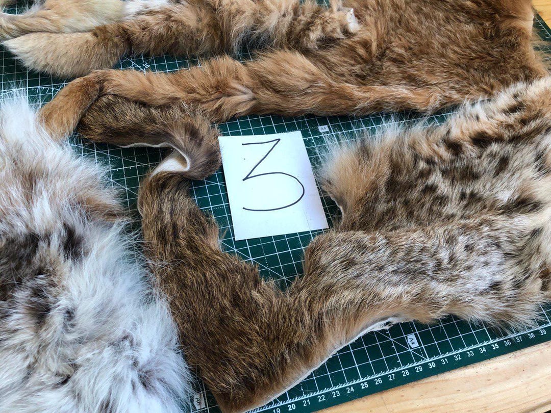 Real Lynx Fur Lynx Fur Scraps Bobcat Fur Crafting Fur Fur Remnants ...