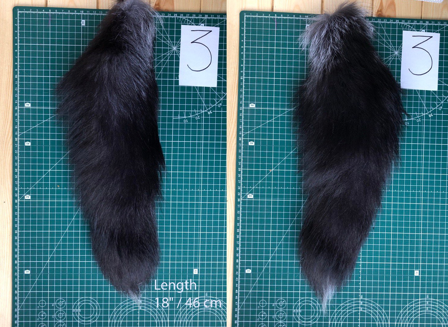 Natural Silver Fox Tail: Crafting Fur Trimming, Art Project - Etsy