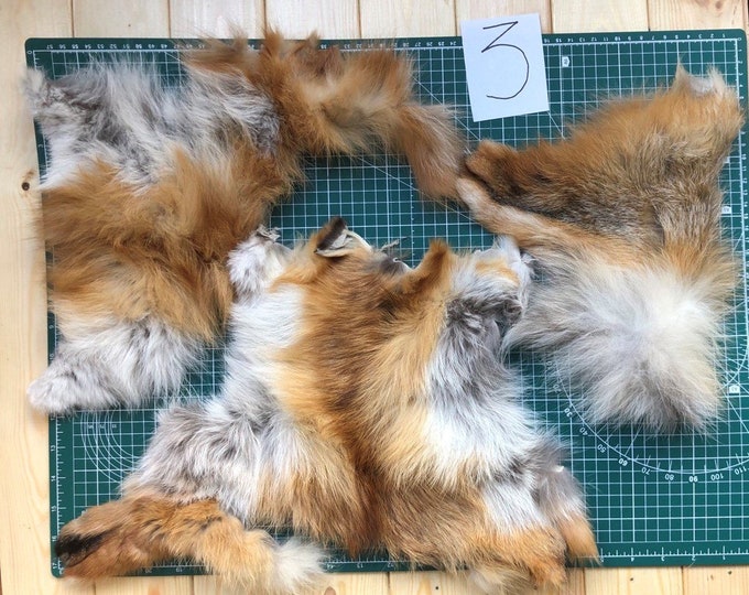 Fur Natural Fox Red Fox Fur Sleeve Red Fox Scraps Natural Fox Fur Fox ...
