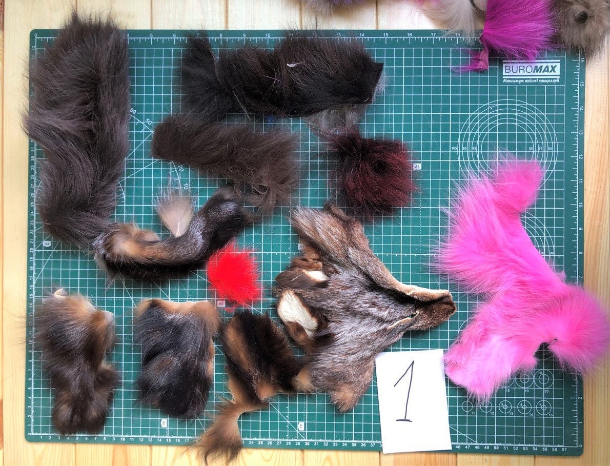 Fur Scraps Multicolor Arctic Fox Scrap Fur Fox Scraps Natural - Etsy