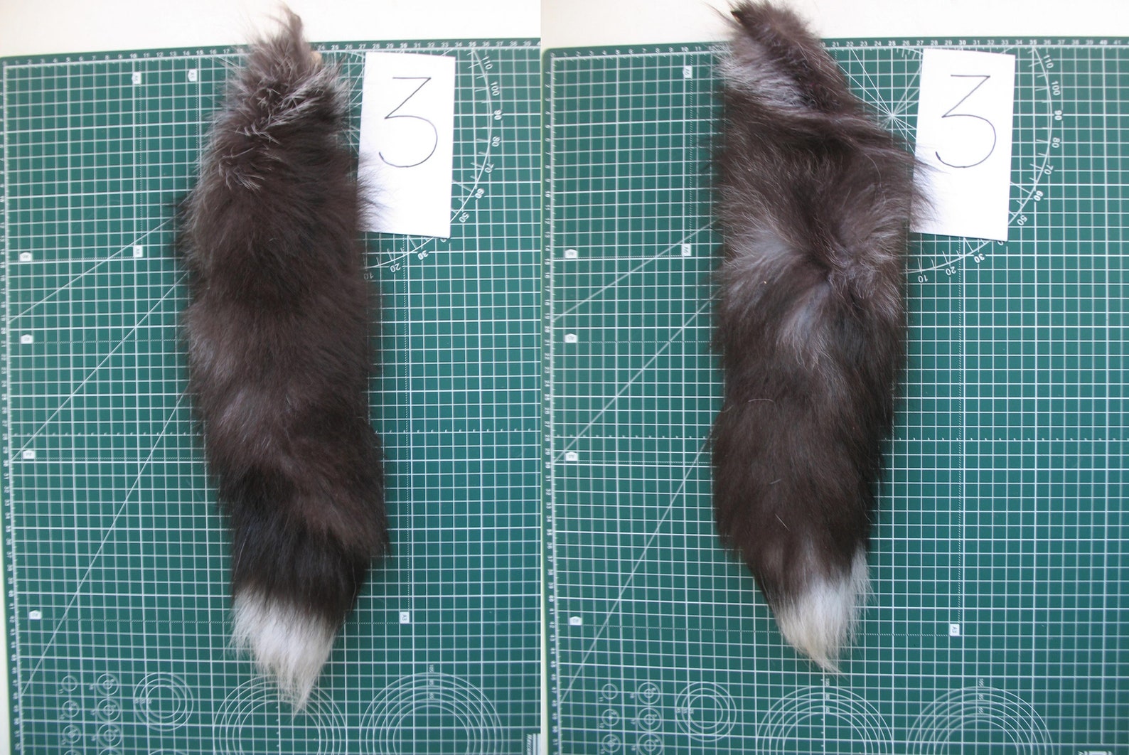 Natural Tail Silver Fox Real Fox Tail Fur Silver Fox Crafting - Etsy