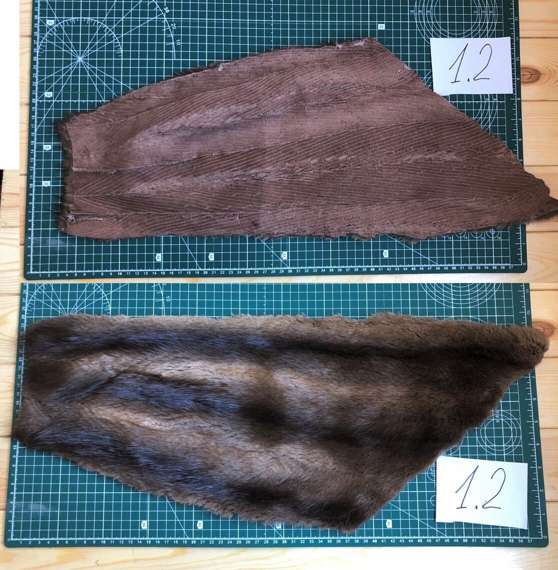 Pieces of Natural Brown Mink Fur Fur Scraps Mink Scrap Fur Mink Scraps ...