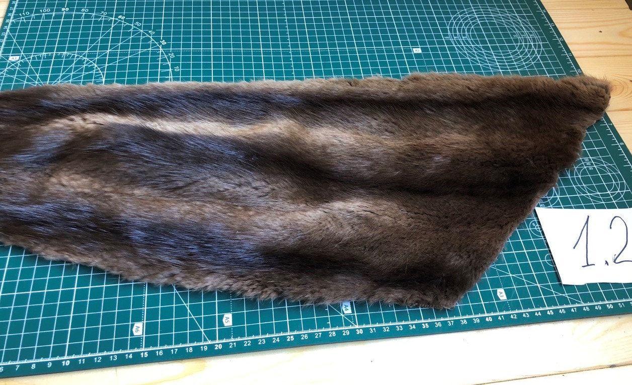 Pieces of Natural Brown Mink Fur Fur Scraps Mink Scrap Fur Mink Scraps ...
