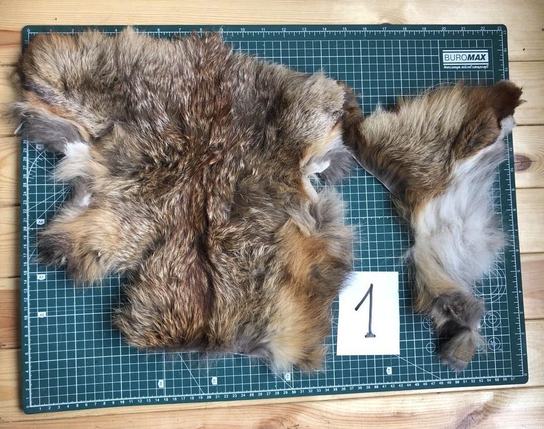 Natural Red Fox Fur Scraps: Crafting Remnants, Art Project Supplies - Etsy