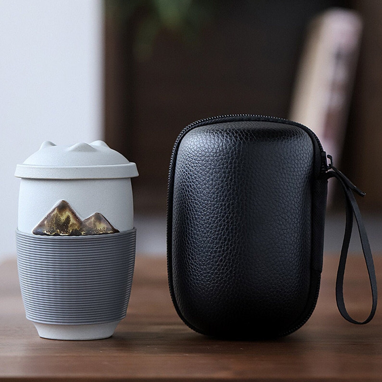 Best Ceramics Portable Mug with Lid Teacup Infuser Travel Tea | Etsy