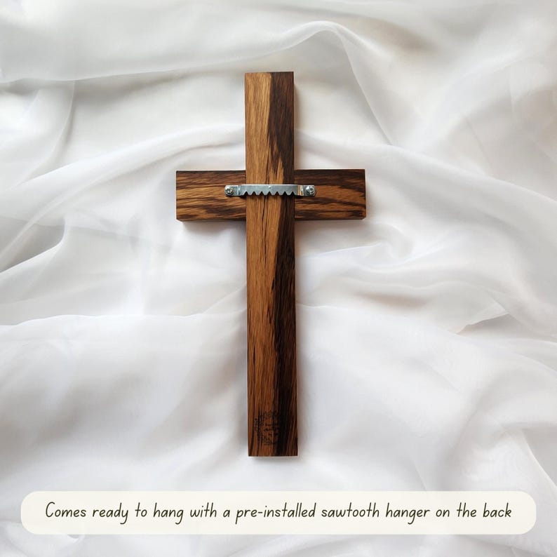Handmade Zebrawood Wood Cross 6in by 12in - Etsy