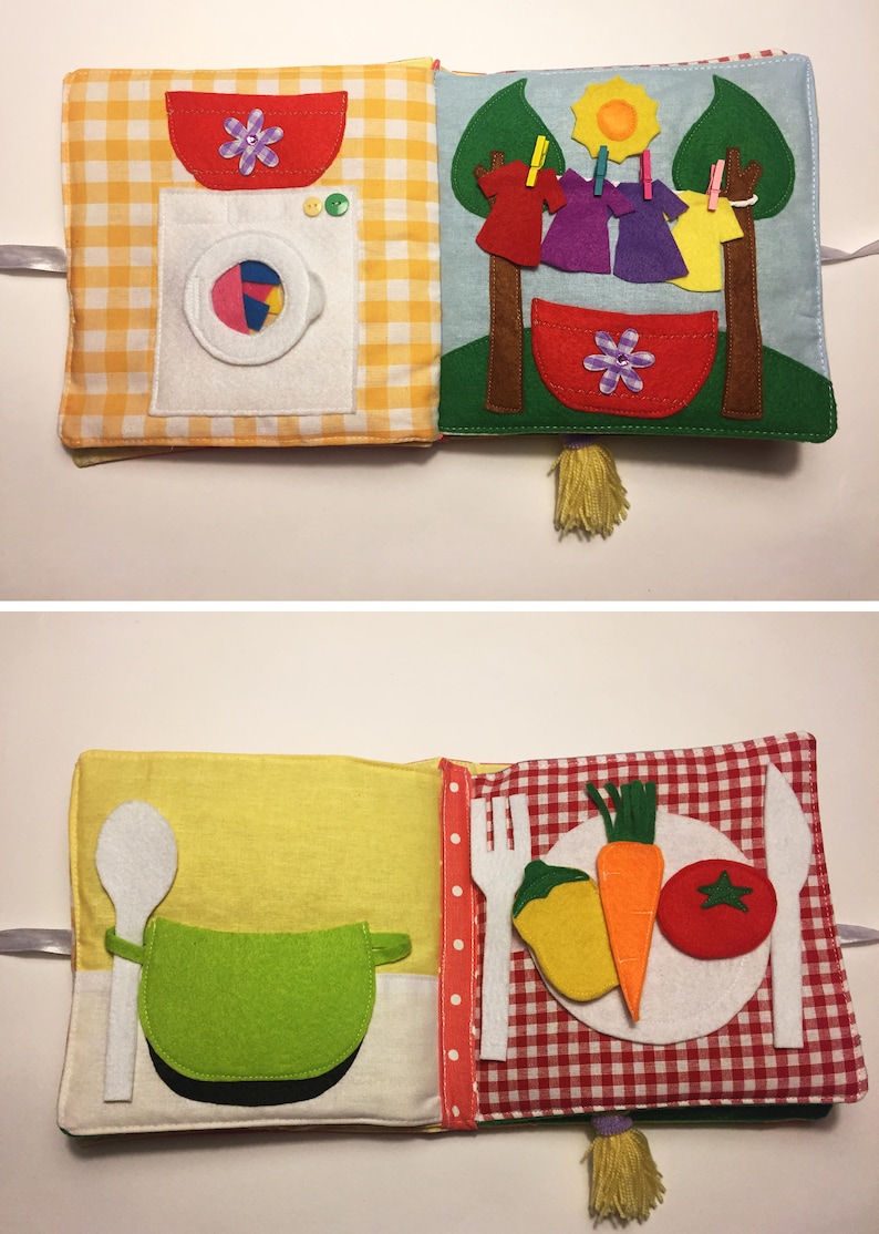 Quiet Book Quiet Book Activity Book Learn Book - Etsy