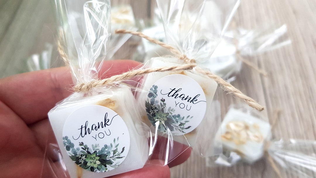 10-60 Pcs Handmade Oatmeal Mini Soaps, Thank You Favor Set - Etsy