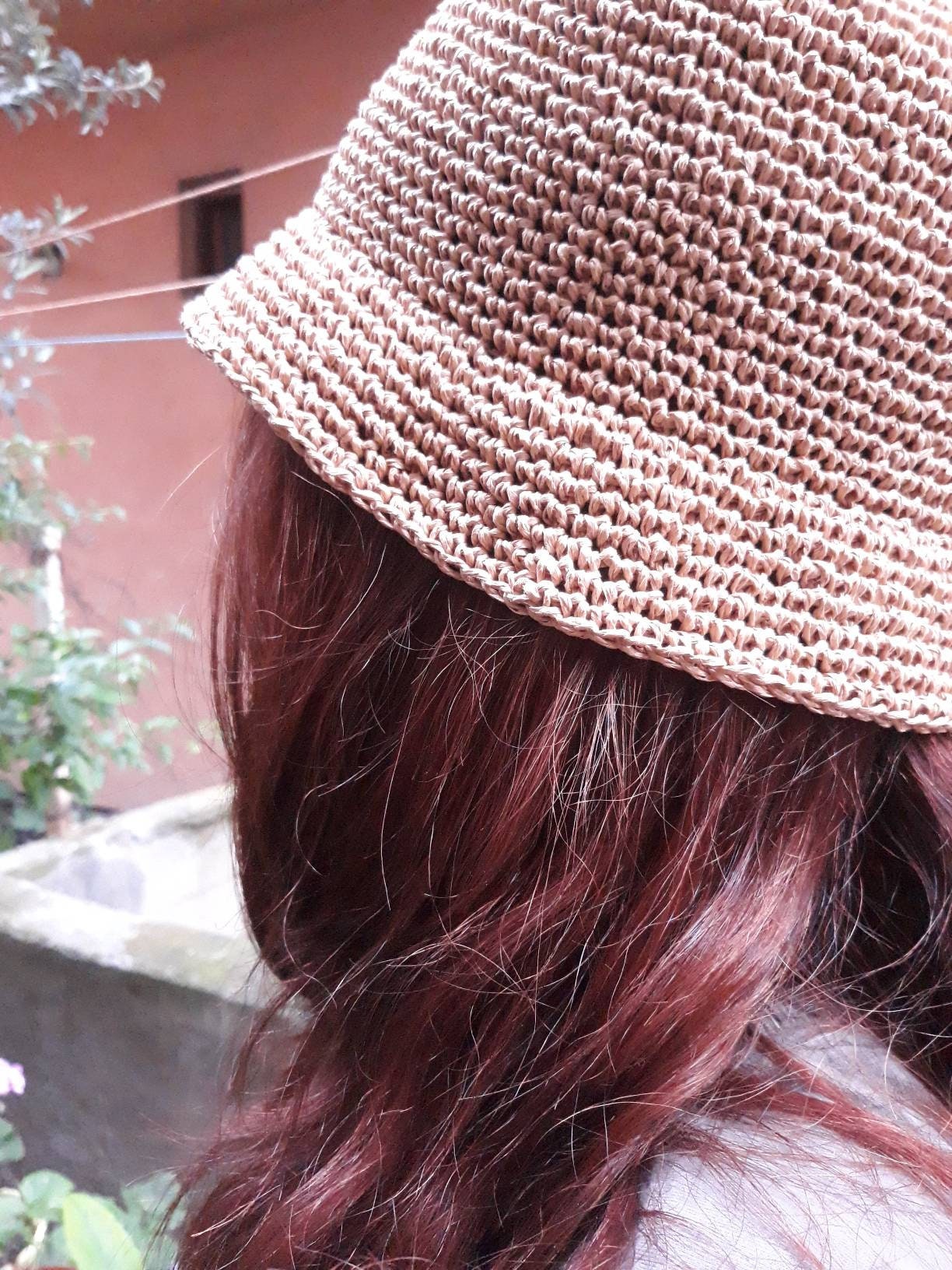 Latte Straw Hatbucket Hatgardening Hat Summer Hat - Etsy