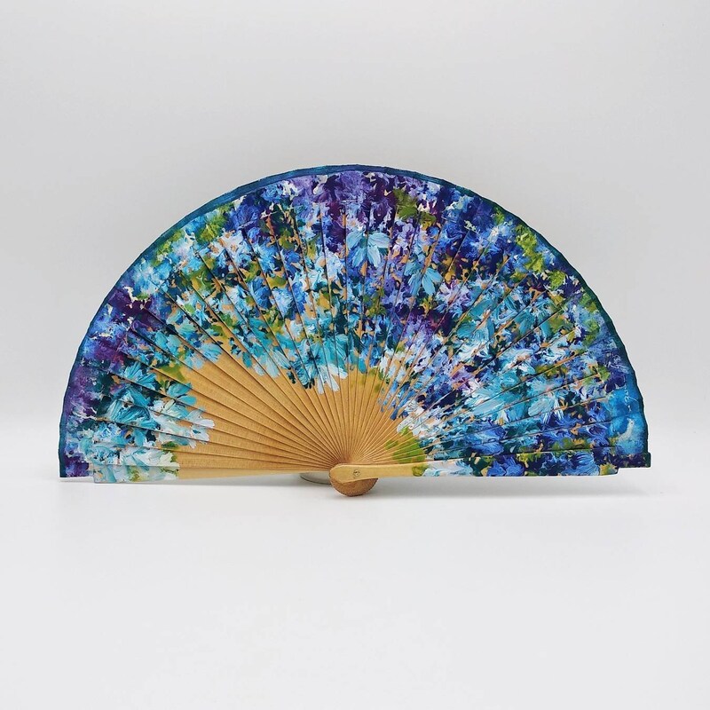 Hand Painted Fan - Etsy