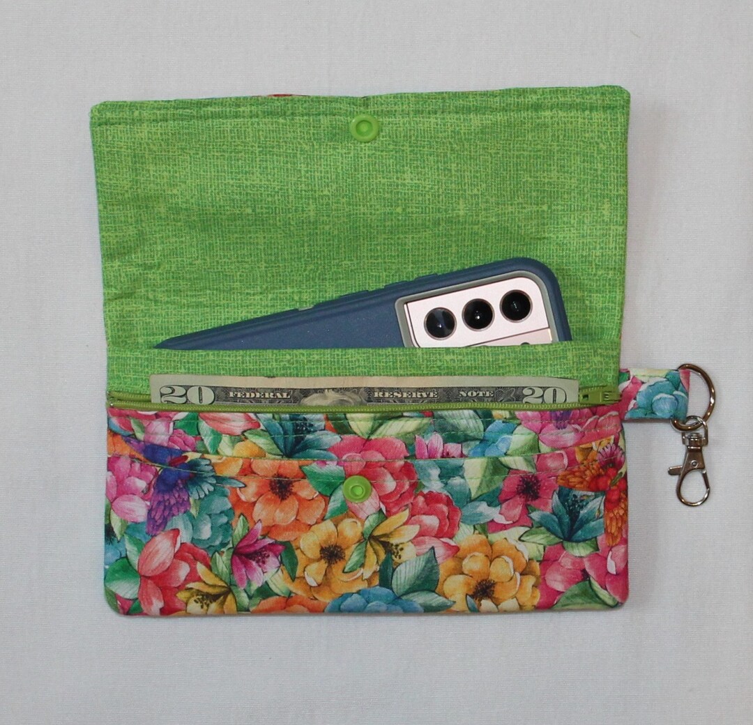Wallet ~ Cell Phone Case ~ Clutch ~ Purse ~ Floral ~ Drivers License ...