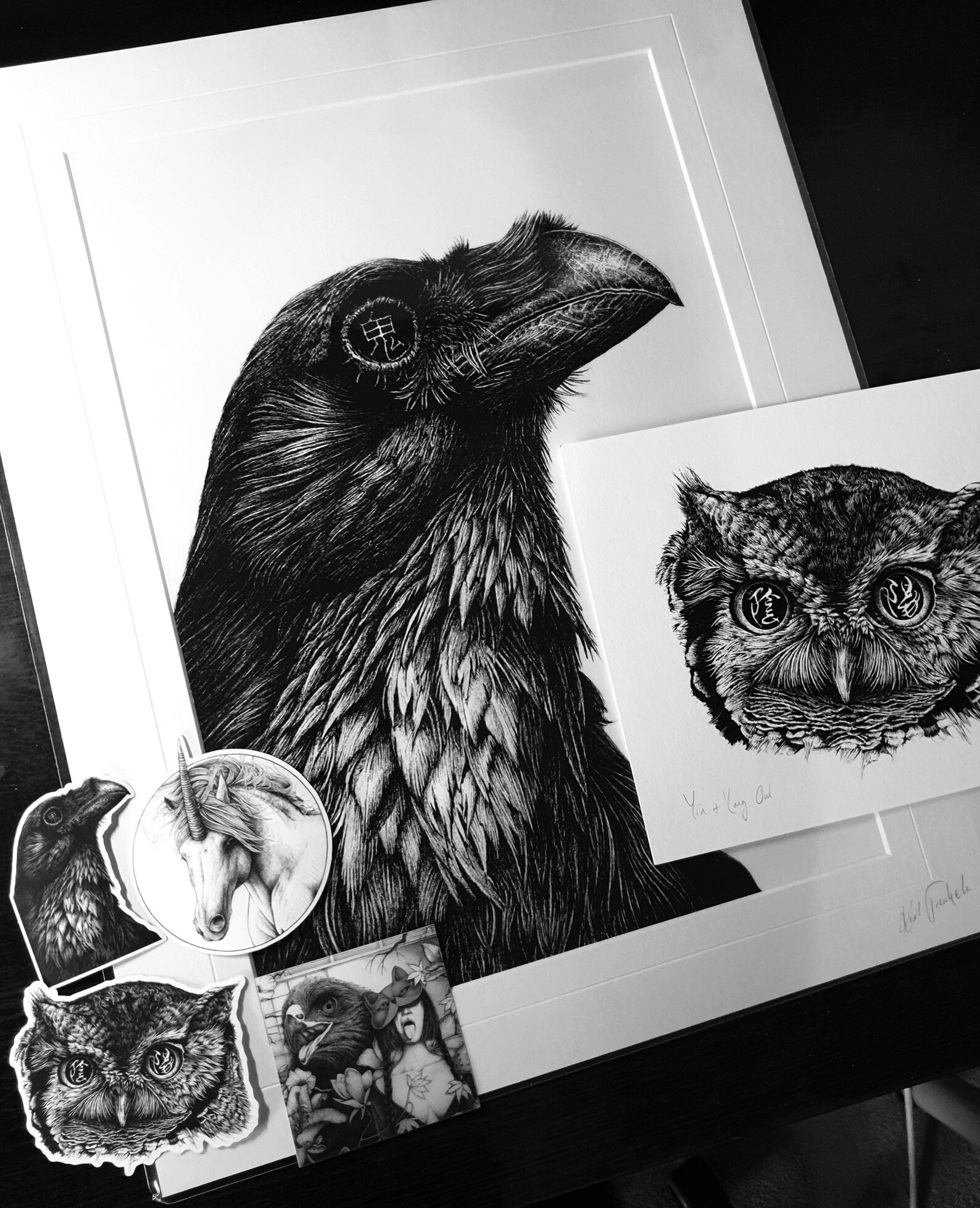 Ghost Raven: Limited Edition A3/A2 Giclée Print Plus FREE - Etsy