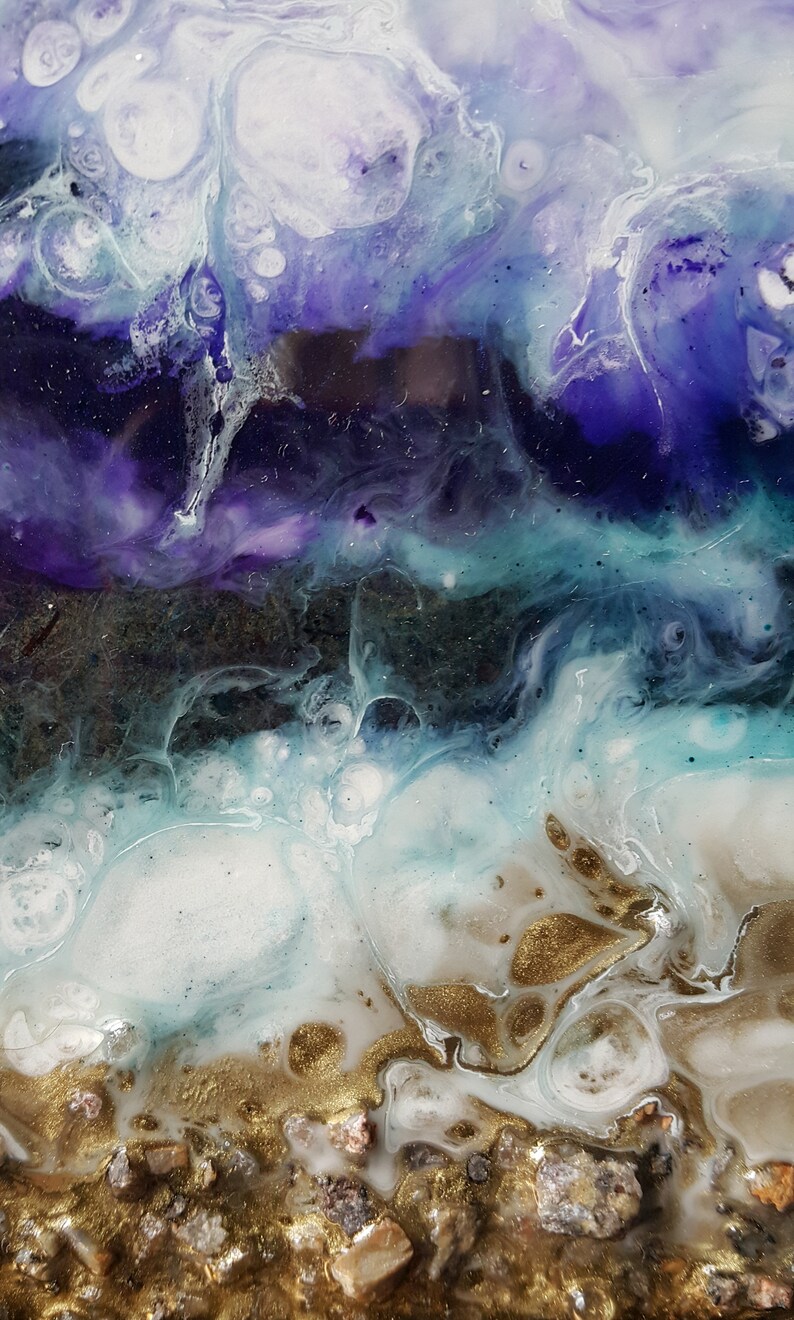 Painting Resin Original Gift in Frame Resin Abstract | Etsy