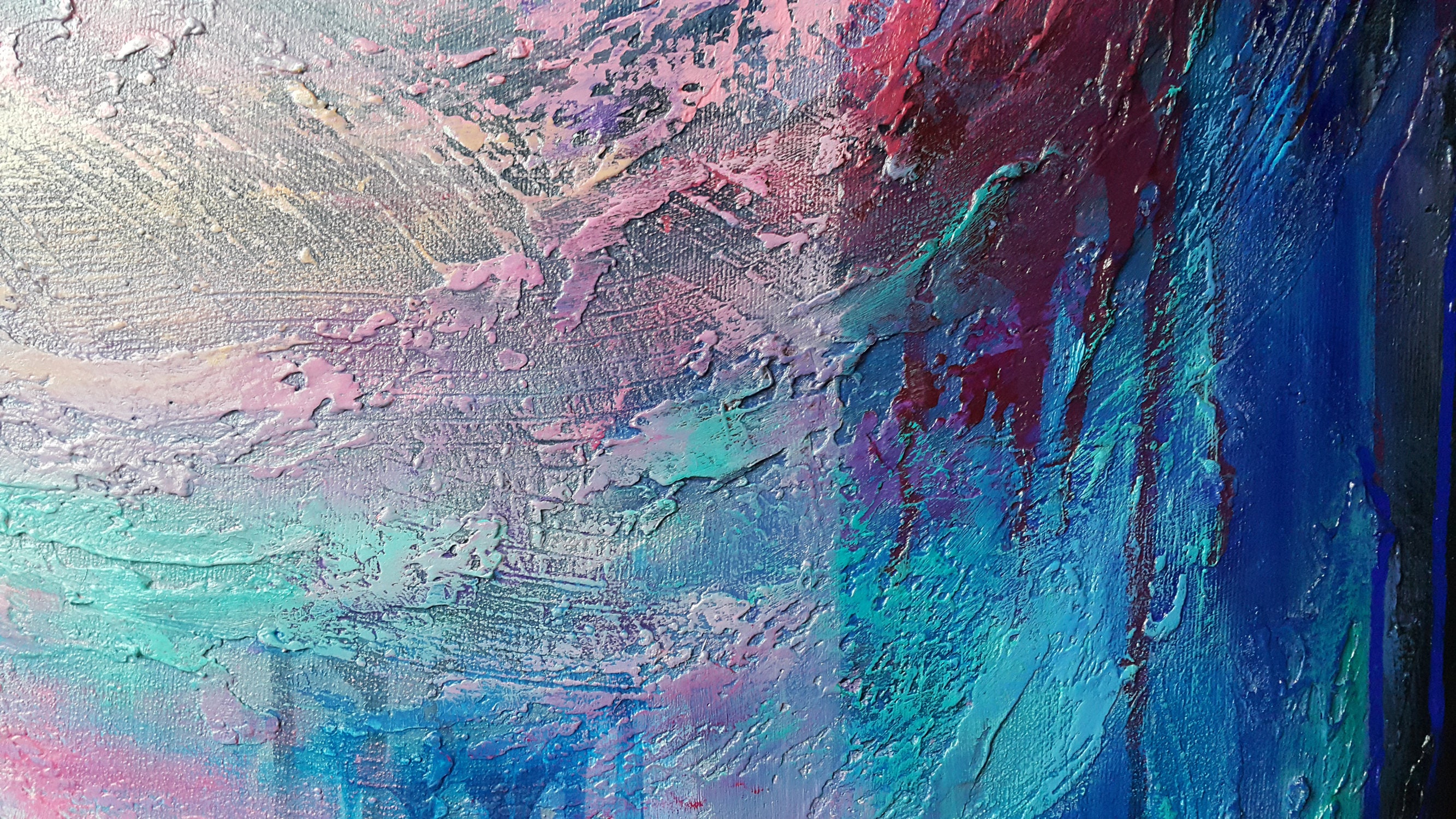 Painting Abstract the Fusion of the Two Universes - Etsy