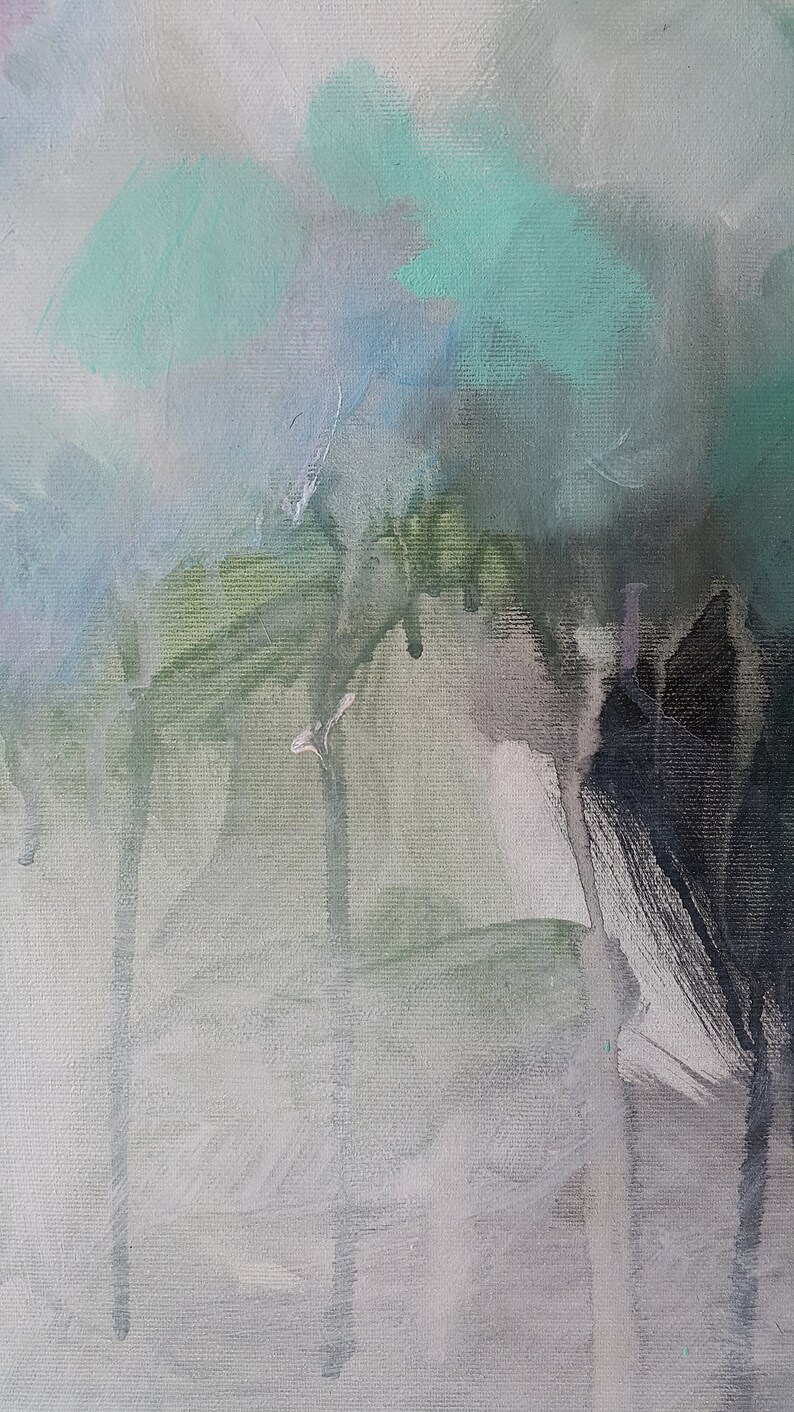 Abstract Painting Spring Awakening Flowers Painting Canvas - Etsy