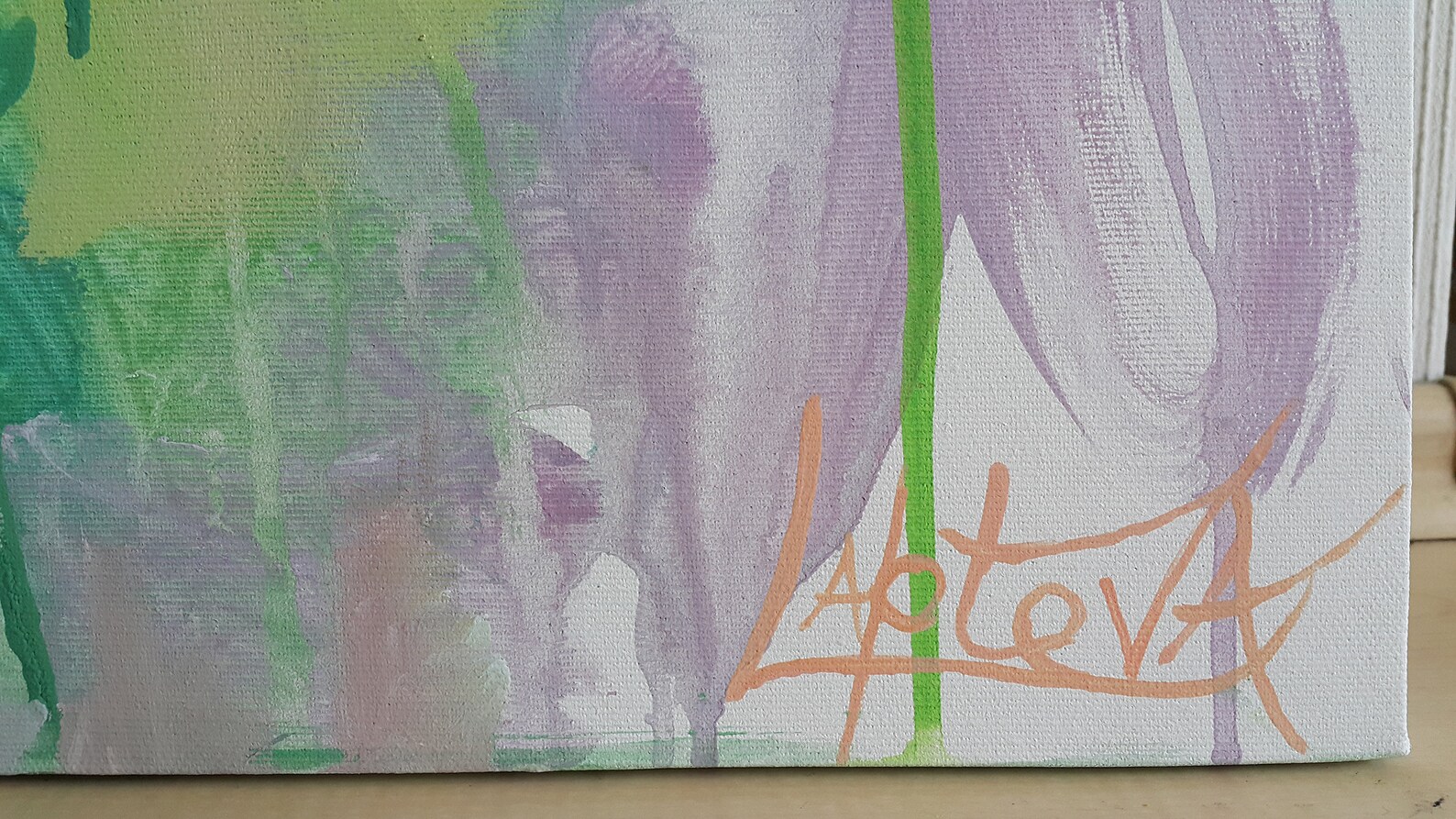 Abstract Original Acrylic Painting Roses Pink Flowers | Etsy