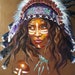American Indians Girl Woman-warrior Art Native Americans Woman Portrait ...