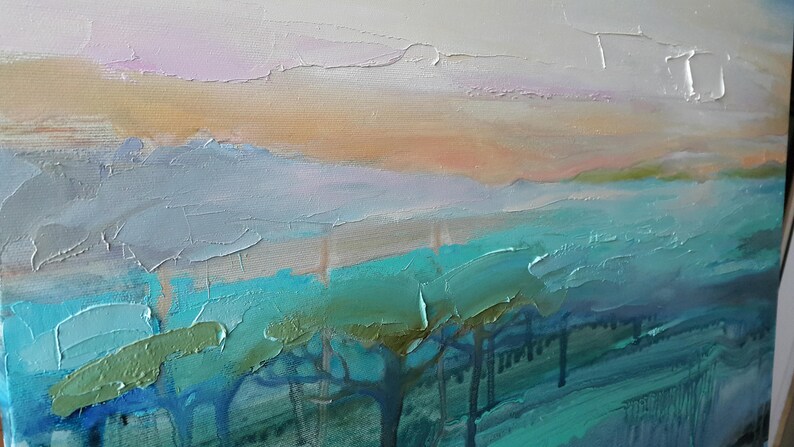 Abstract Landscape East Africa Sunrise in the Savannah | Etsy