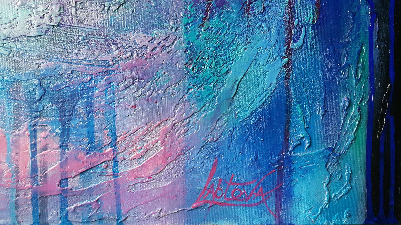 Painting Abstract the Fusion of the Two Universes - Etsy