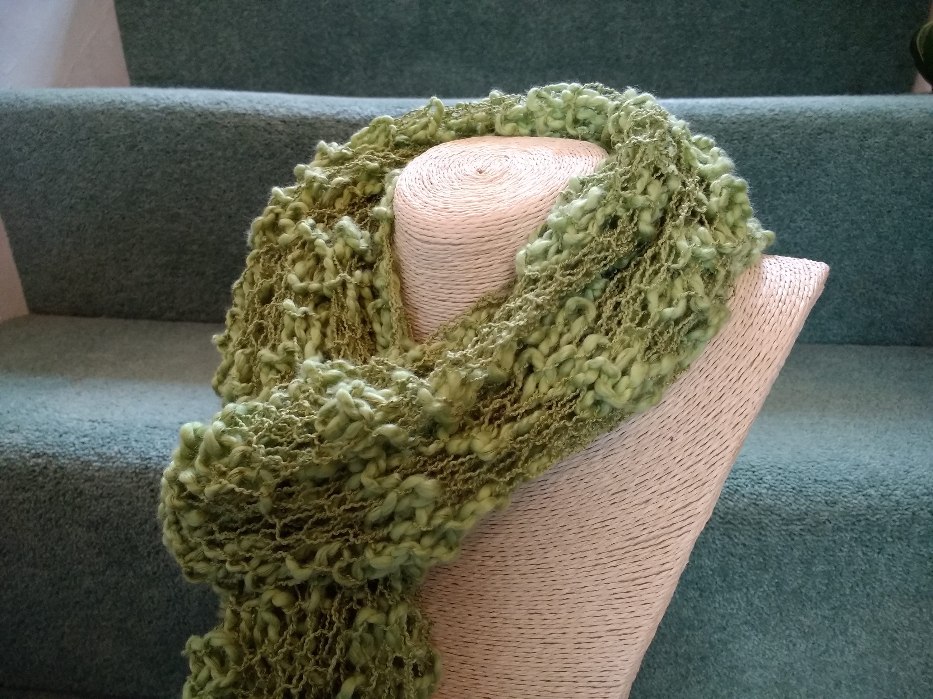 Lime Scarf, Loosely Woven Scarf, Stylish, Elegant Scarf, Gifts for Her ...