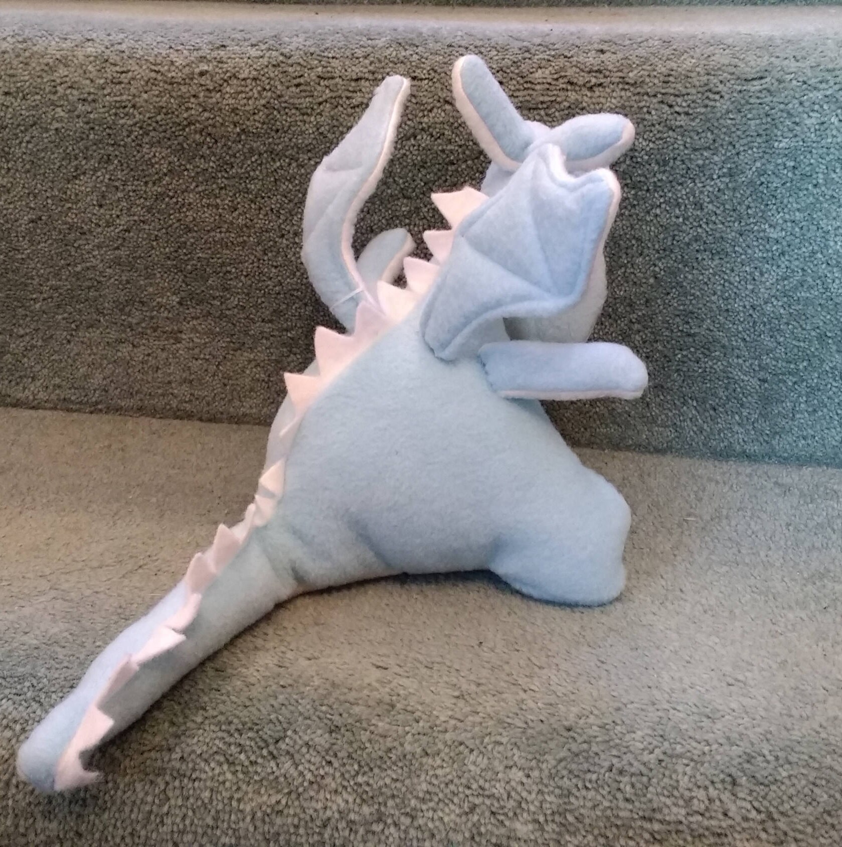 Fleece Dragon Toy, Gift for All, Dragon Decor, Children's Toys, Blue ...
