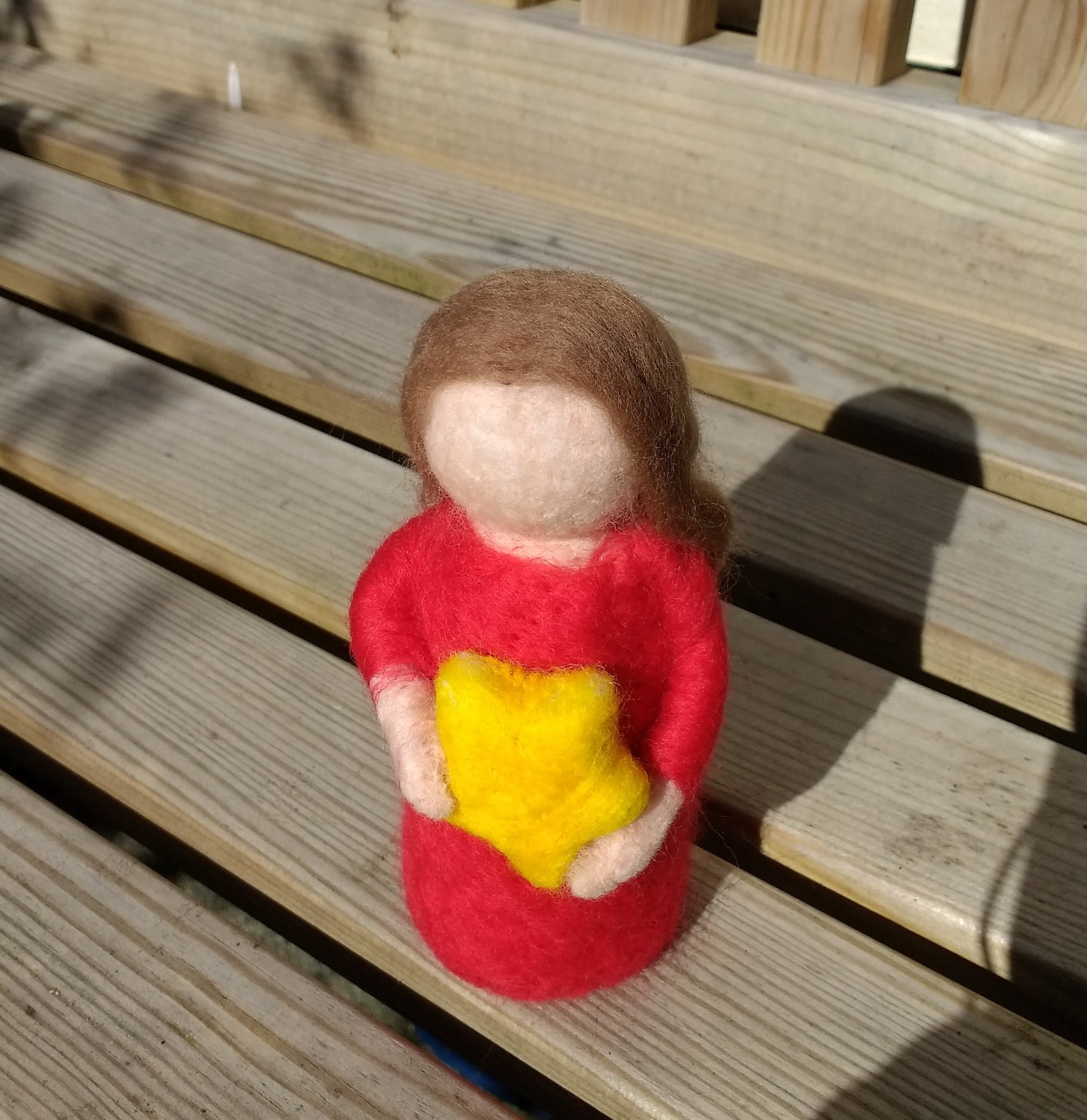This Needle Felted Lady is a Star Lady and Star Special Gift - Etsy