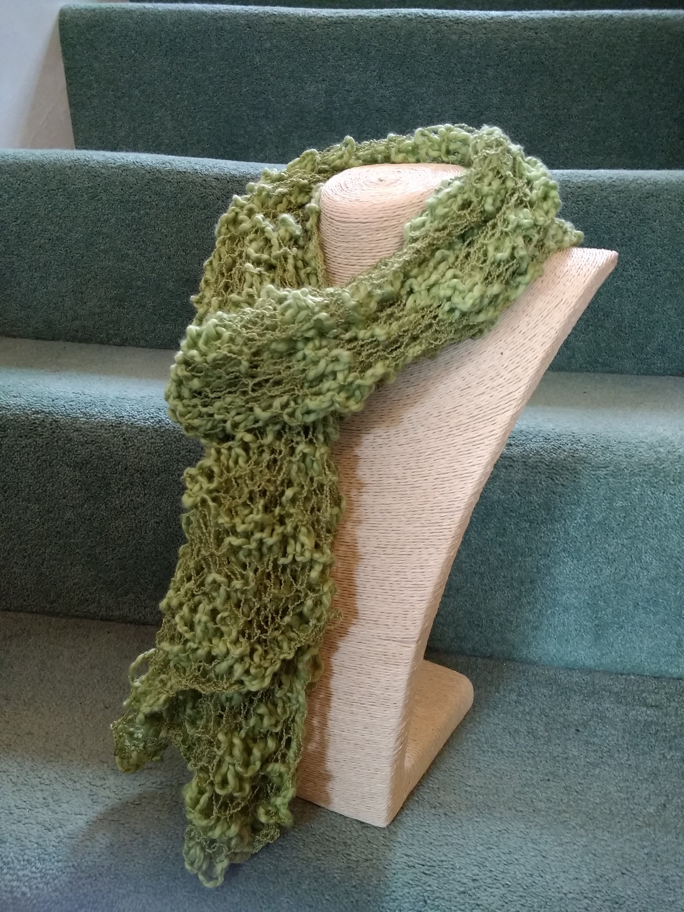 Lime Scarf, Loosely Woven Scarf, Stylish, Elegant Scarf, Gifts for Her ...