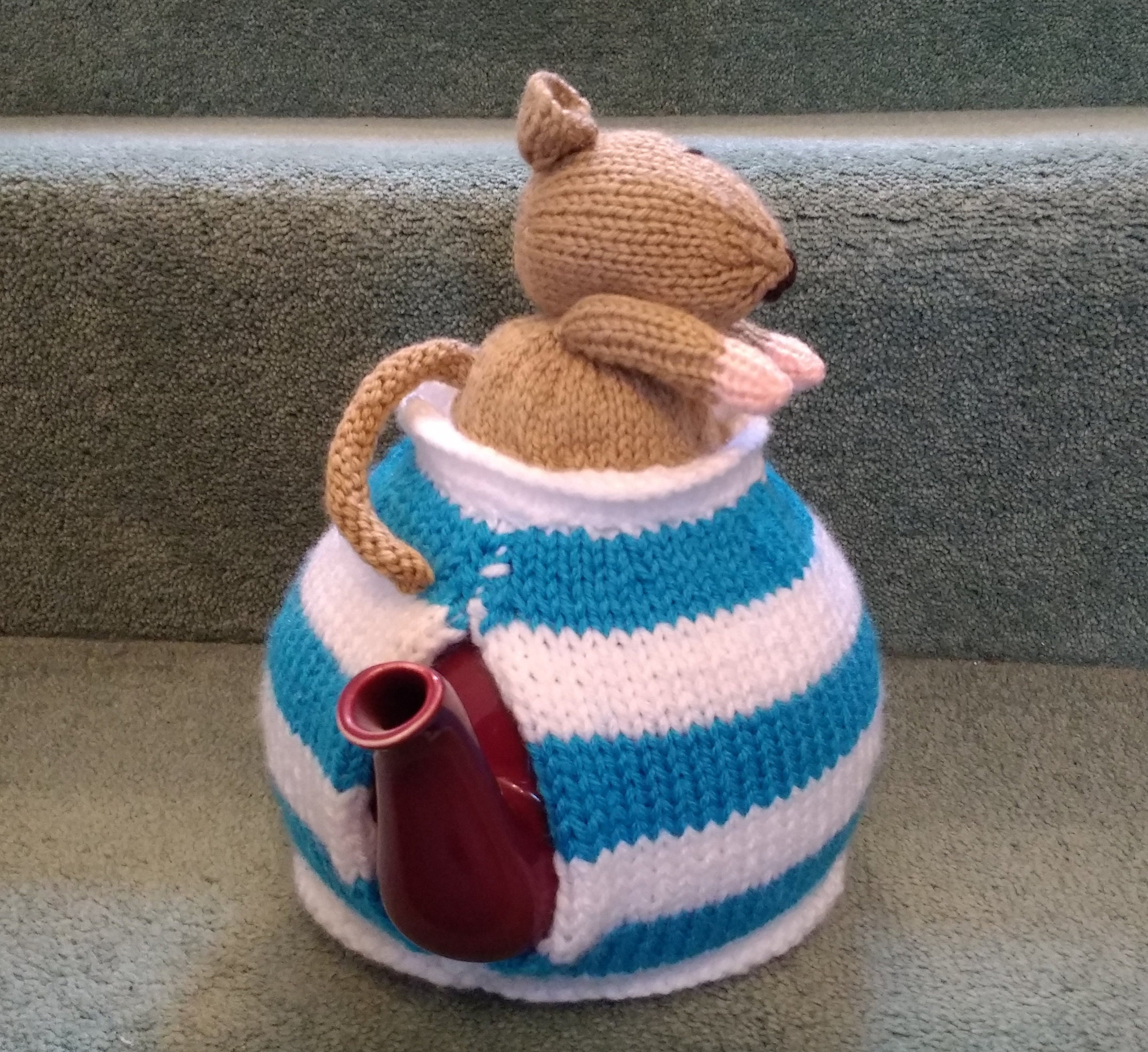 Knitted Dormouse Tea Cosy, Animal Tea Cosy, Character Tea Cosy, House ...