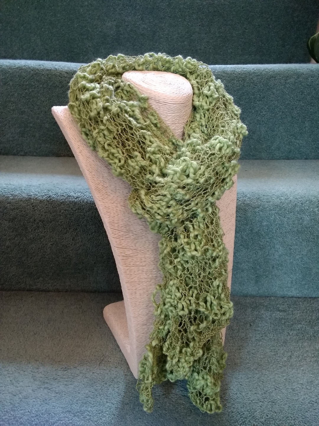 Lime Scarf, Loosely Woven Scarf, Stylish, Elegant Scarf, Gifts for Her ...