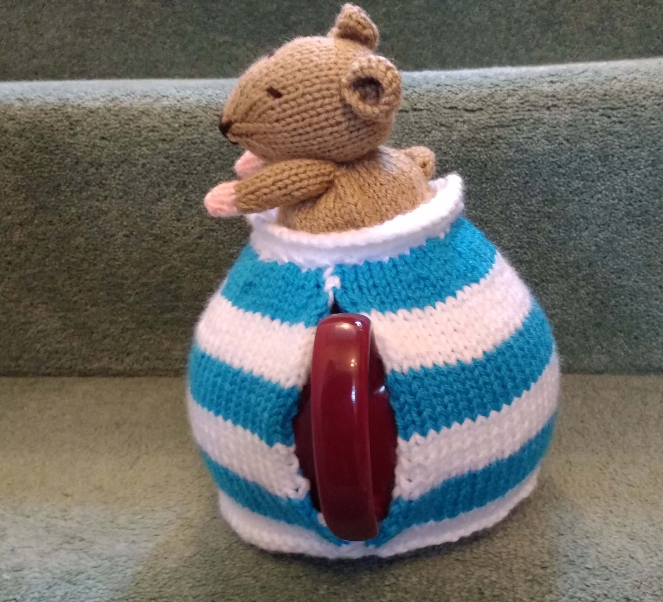 Knitted Dormouse Tea Cosy, Animal Tea Cosy, Character Tea Cosy, House ...