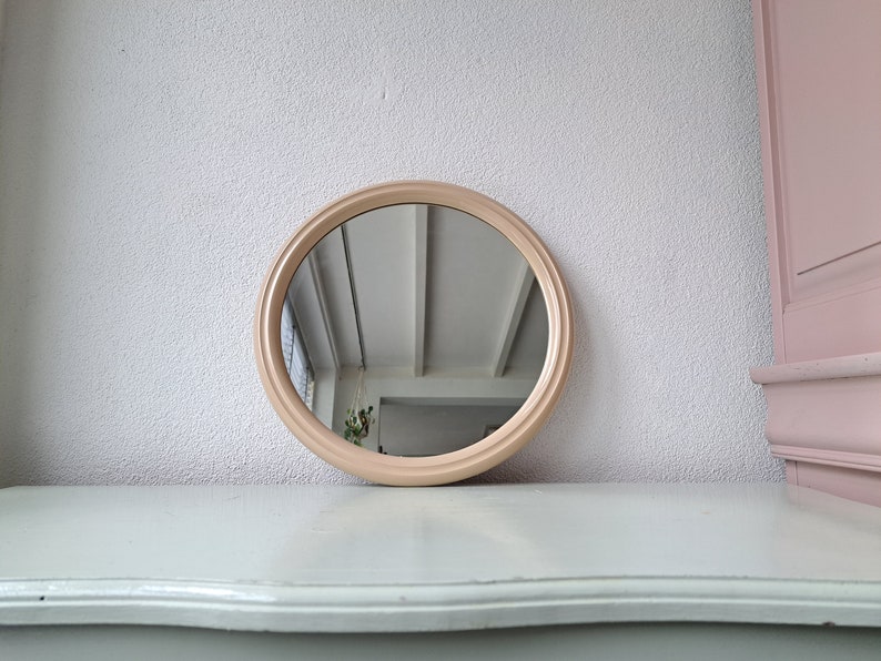 Vintage Plastic Round Mirror Tiger, 1980s - Etsy