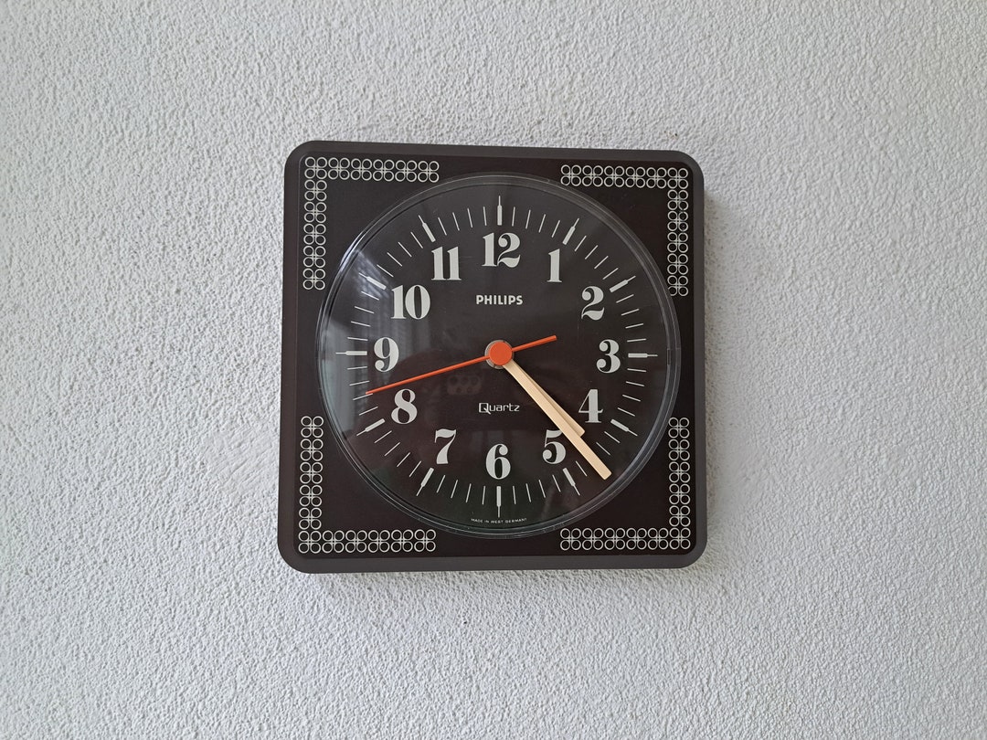Very Nice Vintage Philips Wall Clock, 1980s, West Germany - Etsy