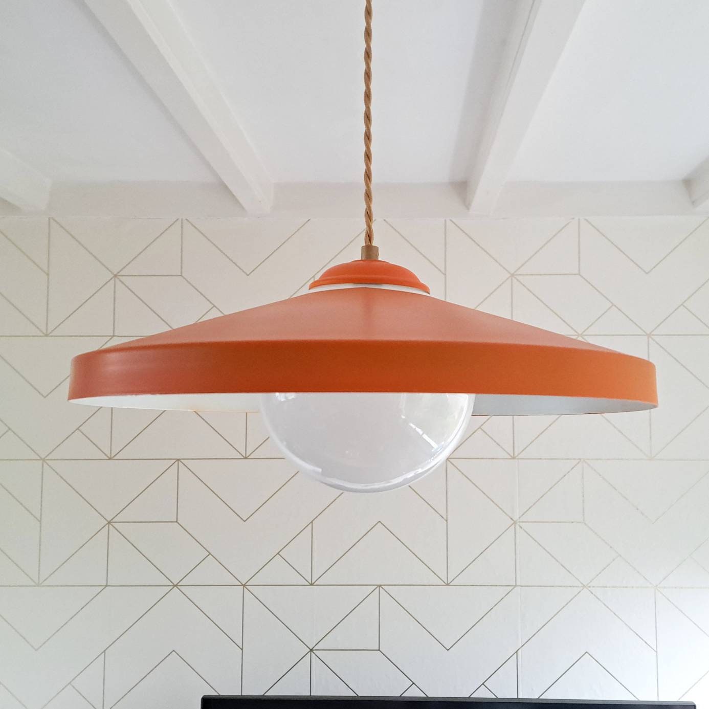 Very Beautiful Vintage Hanging Lamp, 1970s - Etsy
