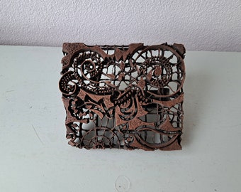 Antique Copper Stamp Batik Tjap Chop Indonesian Fabric Hand Printing ...