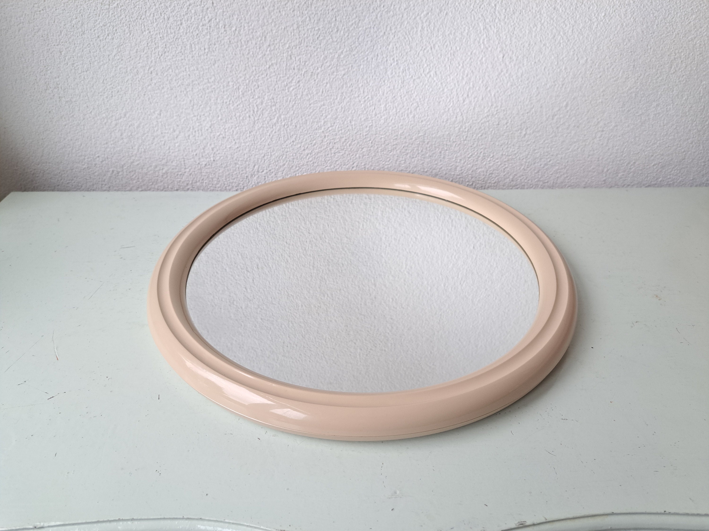 Vintage Plastic Round Mirror Tiger, 1980s - Etsy
