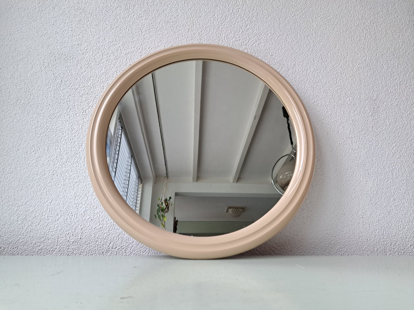Vintage Plastic Round Mirror Tiger, 1980s - Etsy