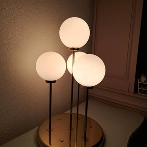 Super Beautiful Table Lamp Gold With 4 Bulbs, 80s - Etsy