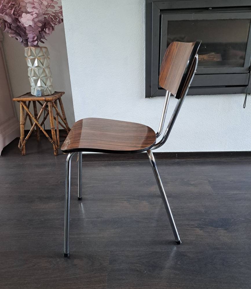 Vintage Chrome Chair, Formica, 70s - Etsy