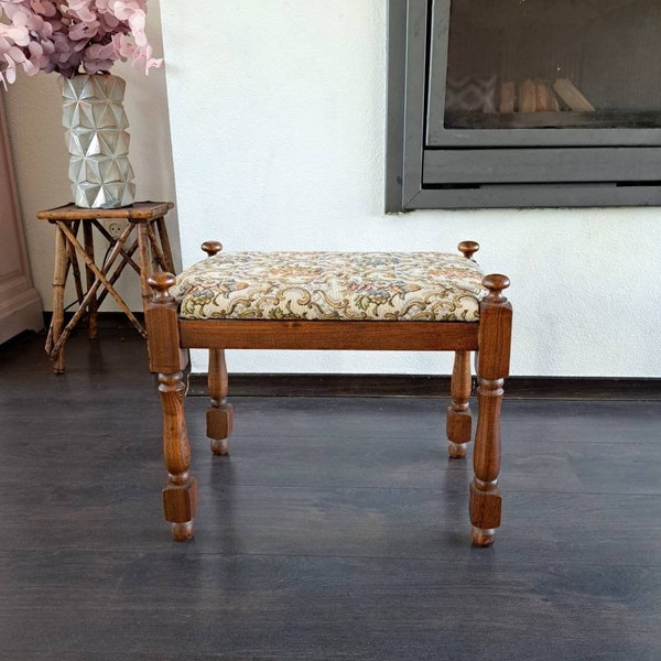 Wooden Footstool - Etsy