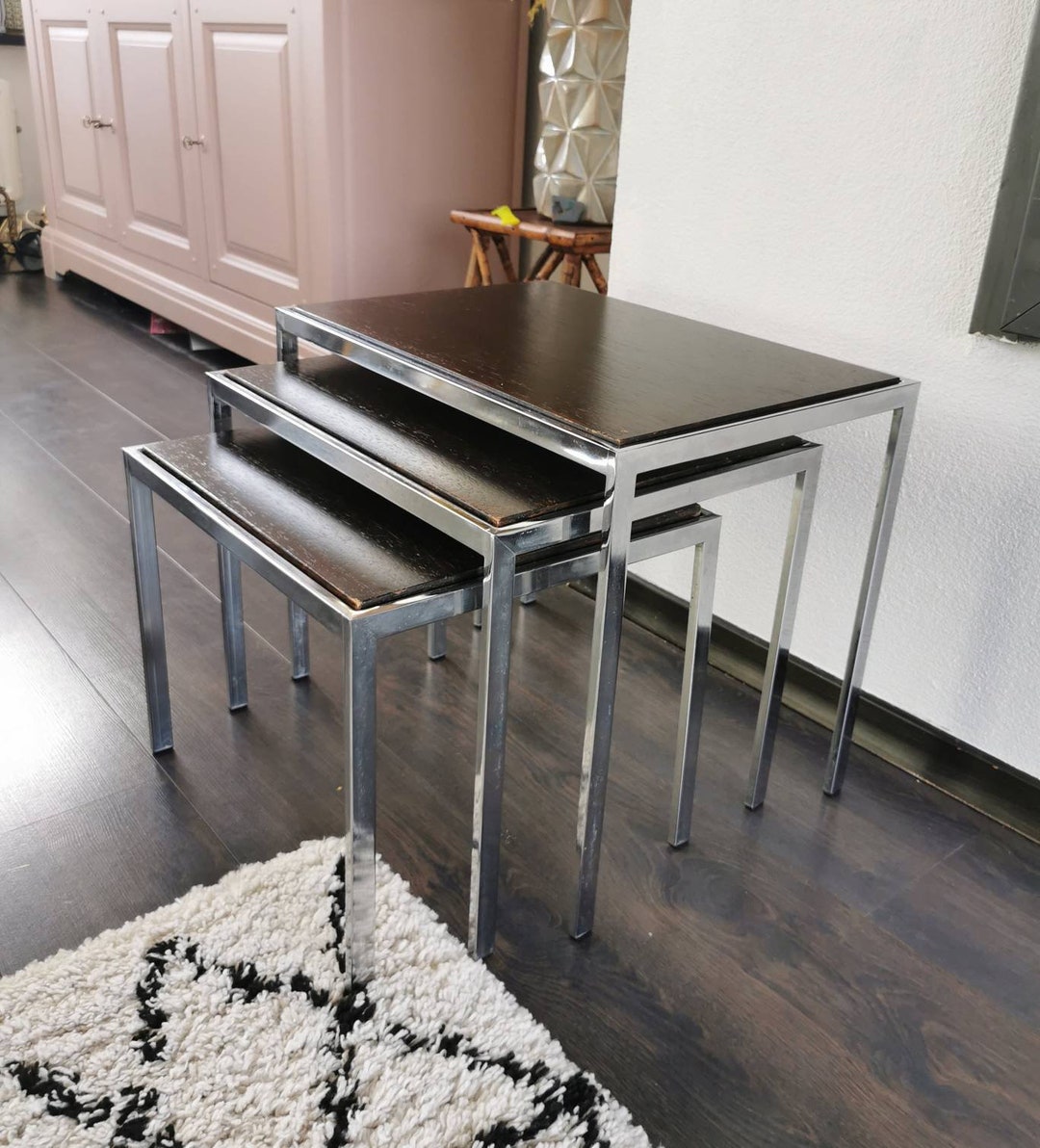 Beautiful Vintage Nesting Tables, Side Tables set of 3, 80s - Etsy