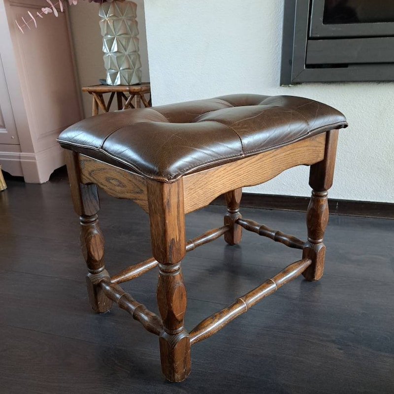 Wooden Footstool - Etsy