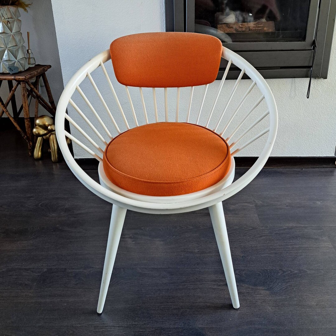 Amazingly Beautiful Circular Chair Designed by Yngve Ekstrom, Circa 60s ...