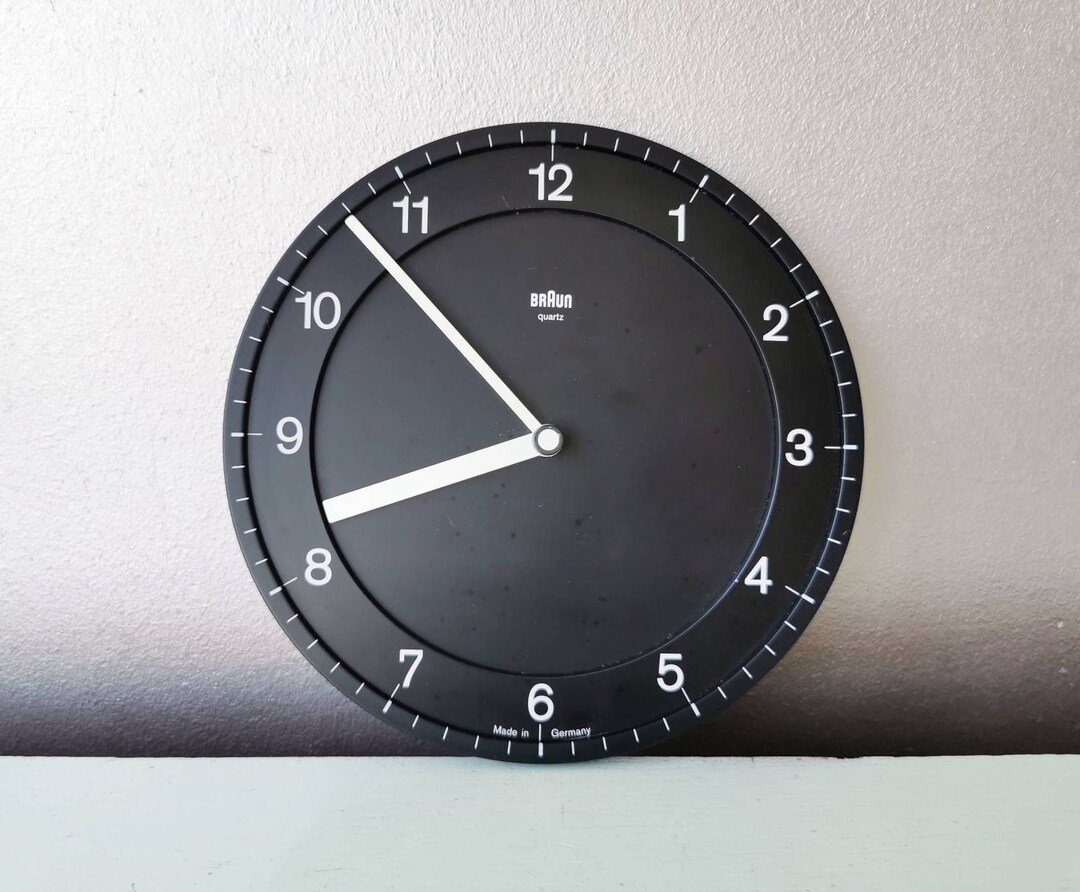 Vintage Design Braun Wall Clock, 90s - Etsy
