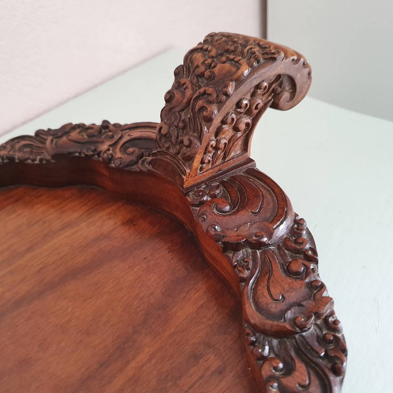 Vintage Processed Wooden Tray, 1970s - Etsy