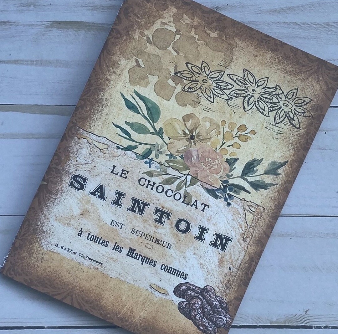Chocolat Junk Journal Insert Insert de carnet de voyage - Etsy France