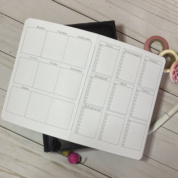 Meal Planner Journal - Etsy