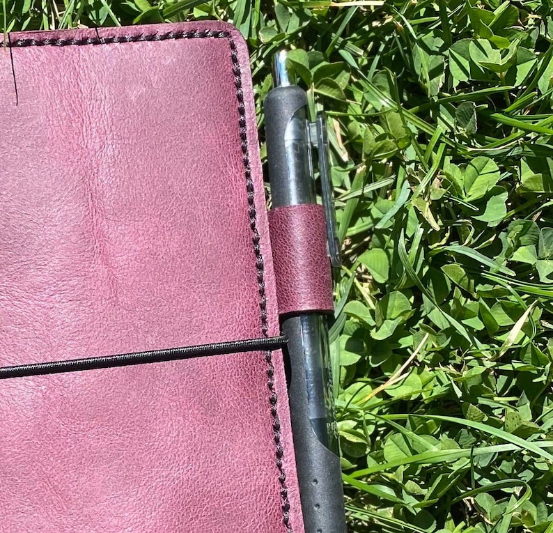 Leather Pen Loop - Upgrade to Custom Travelers Notebook Journal - Etsy