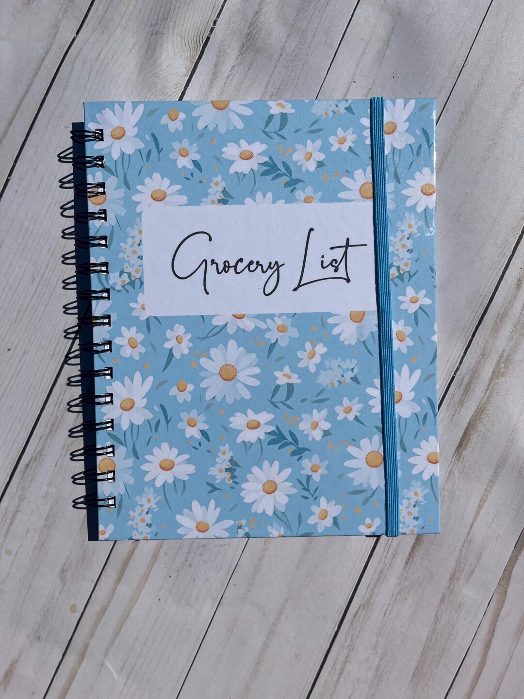 Grocery List Notebook, Wire Bound Hard Cover Shopping List, Money ...