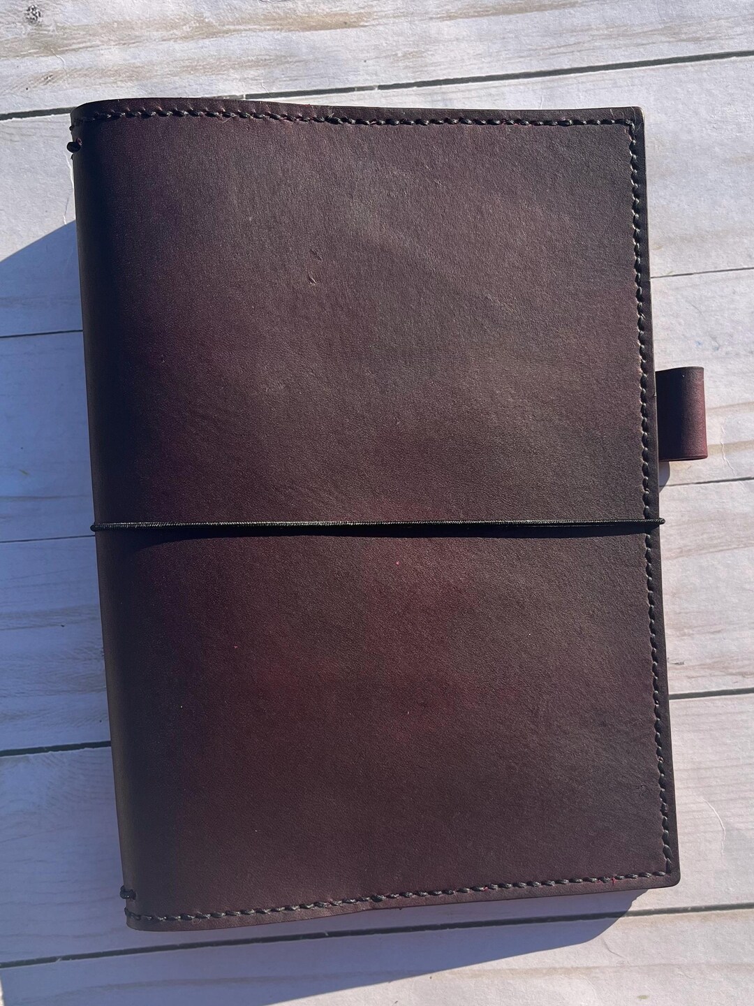 Custom Handmade Leather Travelers Notebook: Refillable Journal Cover - Etsy