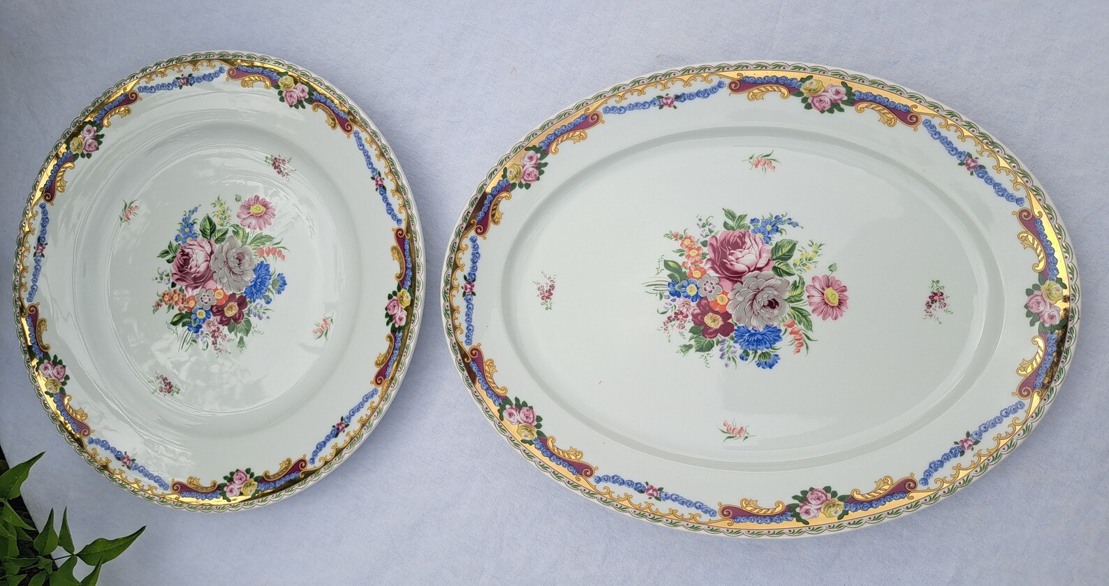 Vintage T. Limoges DEPOS Dinner Plates & Servingware by LG Porcelain ...
